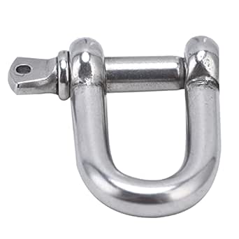 Amazon.com: DShaped Anchor Shackle, Shackles Stainless Steel DShaped ...