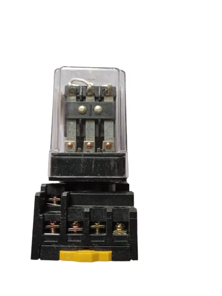 DC 24V Coil 11-Pin Electromagnetic Power Relay 3PDT 3NO 3NC MY3NJ HH53P ...