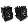 SP Black Rocker Button Switch DPDT 3 Position ON-Off-ON 16A 250VAC ...
