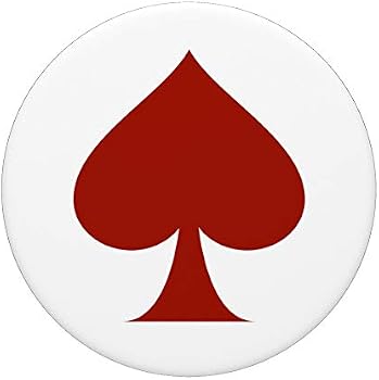 Ace Of Spades Card Red