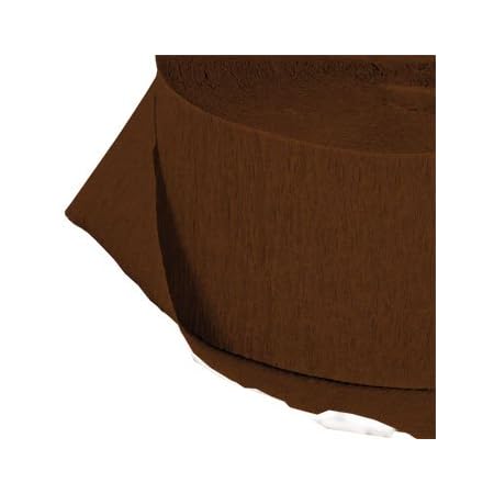 Amazon.com: Chocolate Brown Crepe Paper Streamers, 2 Rolls, 145 Feet ...