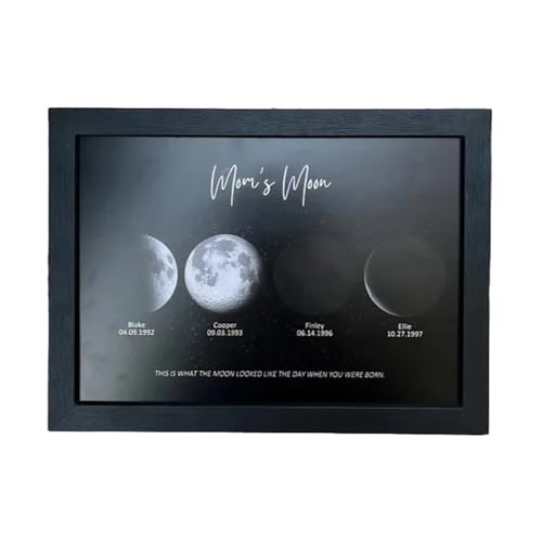 Amazon.com: Annrad Personalized Mothers Day Moon Phase for Mother's Day ...