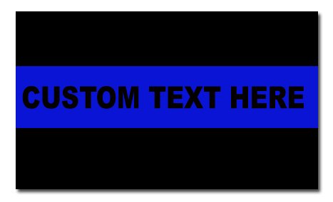Amazon.com: Reflective Thin Blue Line Decal Sticker Custom : Sports ...