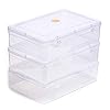 Buy Chetan Clear Plastic Medium Storage Boxes Size 26 x 18 x 7.5 cm ...