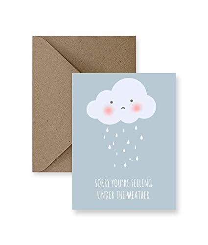 Amazon.com: Sorry You're Feeling Under The Weather Get Well Greeting ...
