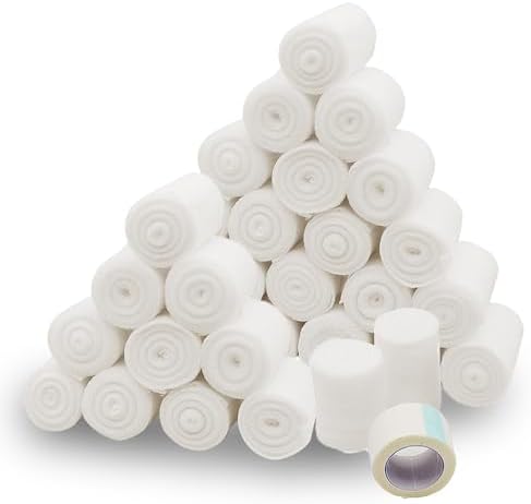 Amazon.com: Premium Gauze Rolls - (20 Pack) - 4" x 4.1yd First Aid ...