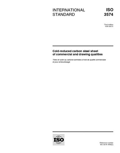 ISO 3574:1999, Cold-reduced carbon steel sheet of commercial and ...