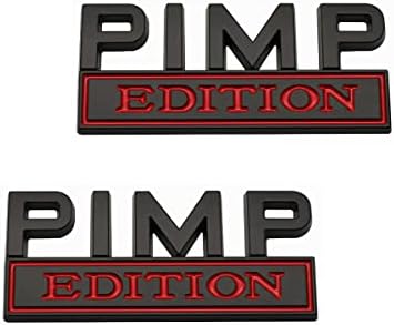 Amazon.com: Arkdeffon 2PCS Pimp Edition Emblem 3D Fender Badge Decal ...