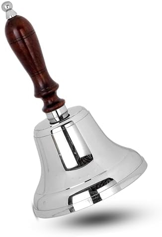 HXMJIED Metal Tea Hand Bell - Service and Dinner Bell, Extra Loud Call ...
