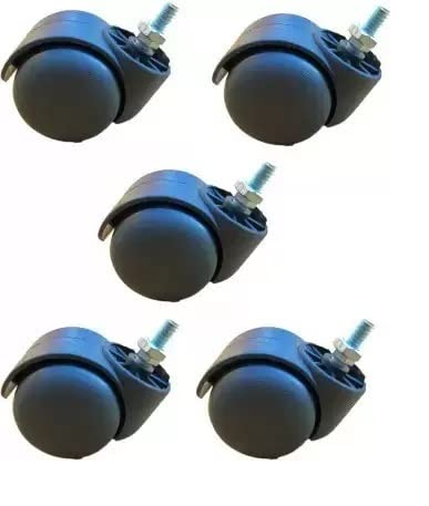 SL SONS Heavy Duty Alloy Screw Twin Caster (Wheels) Suitable for All ...