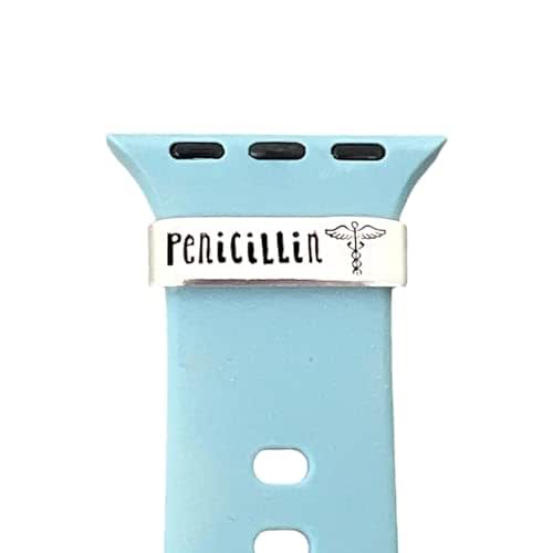 Amazon.com: Penicillin Allergy Medical Alert ID Watch Charm, Hand ...