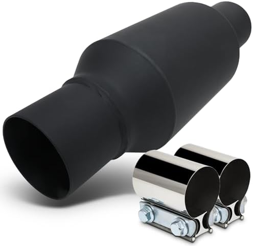 Amazon.com: M-AUTO Single Chamber Muffler, 3" Inside Inlet and Outlet ...