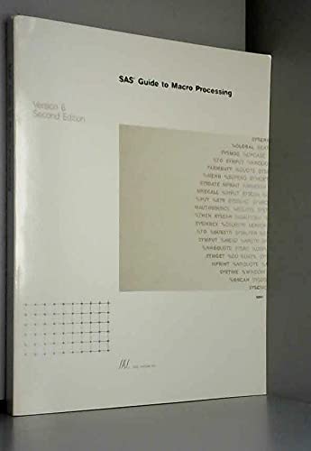 Amazon.co.jp: Sas Guide to Macro Processing, Version 6 : 洋書