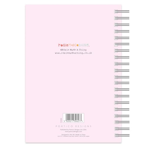 Portico Designs Ltd 2025 Rosie Made a Thing A5 Wiro Diary – BigaMart