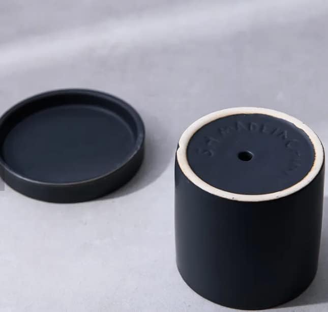Amazon.com : OctoVerde 10 Inch Black Ceramic Planter Pot with Drainage ...