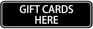 Amazon.com: Acrylic Plastic Sign Gift Cards Here - Sign,Durable ...