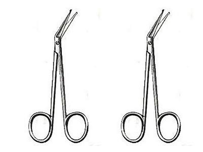 Amazon.com: Set of 2 Angular Safety Scissor Surgical, ENT, Plastic ...