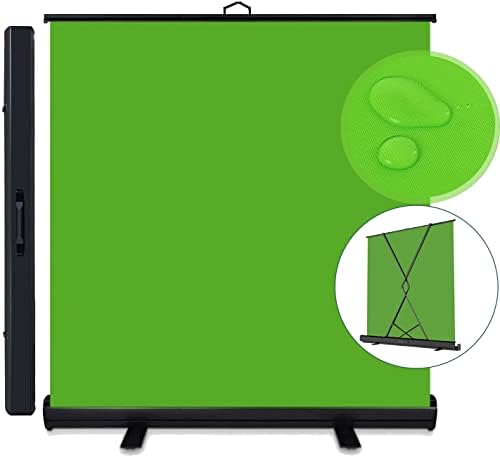 Green Screen Backdrop, WASJOYE Professional Collapsible Pull Up ...