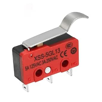 5A/125VAC, 3A/250VAC Simulated R Lever Type Limit Switch : Amazon.fr ...