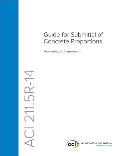 Amazon.com: ACI 211.5R-14: Guide for Submittal of Concrete Proportions ...
