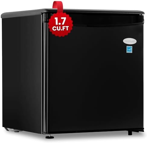 Amazon.com: ROOMWELL 1.7 Cu Ft Mini Fridge for Office, Compact Black ...