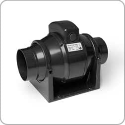 Manrose in-line 2 Speed Mixed Flow Fan + Timer, 100mm Diameter, Model ...