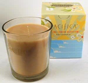Amazon.com : Pacifica Malibu Lemon Blossom 10.5 oz Soy Boxed Glass ...
