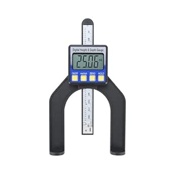 Digital Vernier Caliper, 0-80mm 0.01mm Self Standing Digital Depth ...