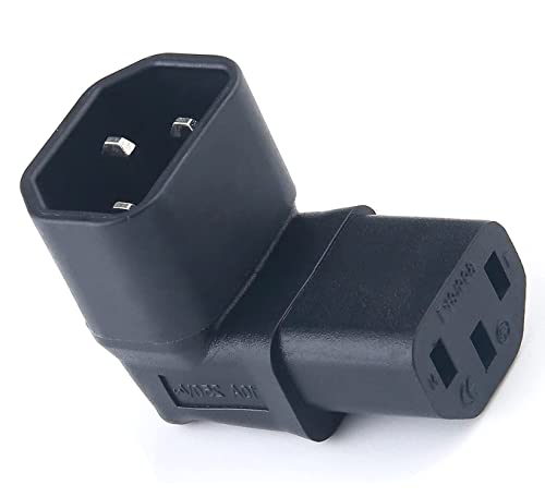 Mosie IEC Male C14 to C13 Right Angled 90 Degree IEC C13 C14Power ...