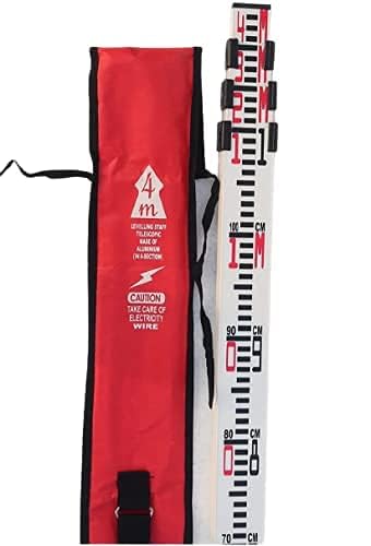 MJ ENTERPRISES Aluminum Leveling Staff 4 Meters 4 fold : Amazon.in ...
