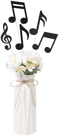 Amazon.com: 10 PCS Music Notes Centerpieces Black Party Decorations ...