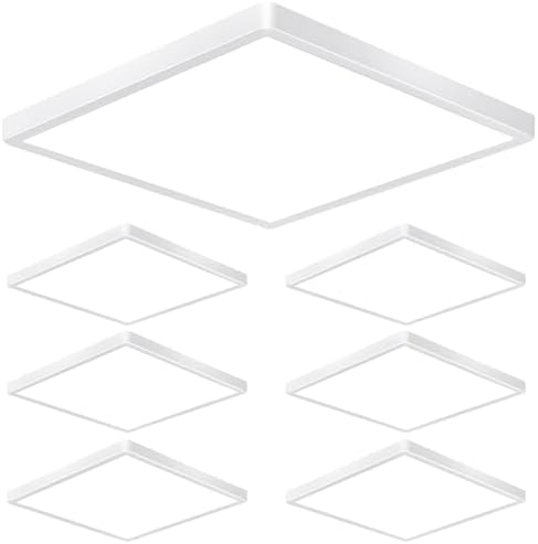 Rezant 12 Inch 24W LED Flush Mount Ceiling Light Fixtures, 3000K/4000K ...