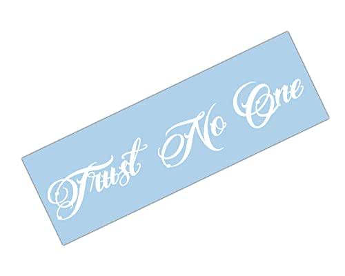 Amazon.com: Trust No One Windshield Decal Sticker Banner JDM Import ...