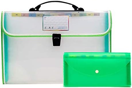 YUGADHARMA SPS Expanding Visa File Folder with 12-Pocket, Handle, Index ...