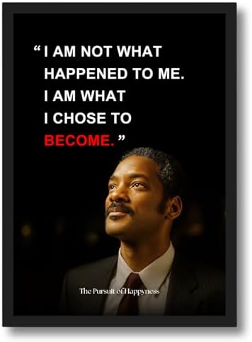 ArtAction Pursuit of Happyness Motivational Wall Frame Poster | A4 ...