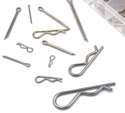 Amazon.com: Glarks 215Pcs 304 Stainless Steel Cotter Pin Hairpin R ...