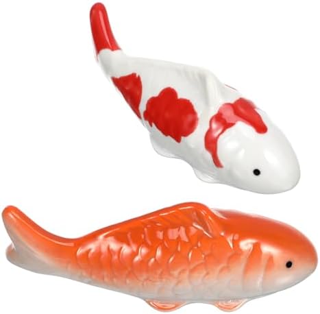 Amazon.com: Abaodam Floating Ceramic Fish Figurines Ceramic Ball Fish ...