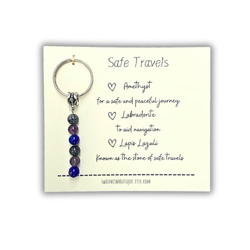 Travel Crystal Keyring, Crystal Gift for Voyage, Gift for Backpacker ...