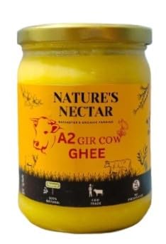 Nature's Nectar Organic A2 Cow Ghee 500ml | A2 Cow Ghee | 500ml ...