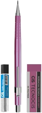 CIS KIT TECNOCIS BOHO - 1 Lapiseira 0,7mm Corpo Roxa + 1 Borracha + 01 ...