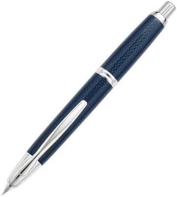 Pilot Capless Medium Retractable Fountain Pen with Rhodium Trim ...