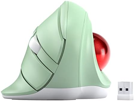 Amazon.com: MicroPack Wireless Mouse with Trackball, Green, for Large ...