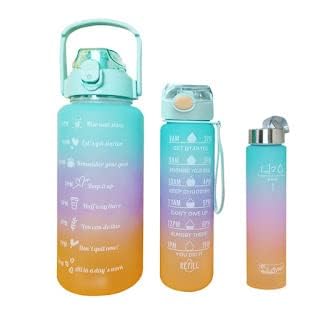 Motivation Timer Water Bottle - Hydration Reminder and Goal Tracker ...