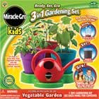 Amazon.com : Miracle-Gro Kids 3-in-1 Gardening Set: Vegetable Garden ...