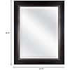 Amazon.com: MCS 23.5x29.5 Large Wall Mirror, Sloped Frame with Walnut ...