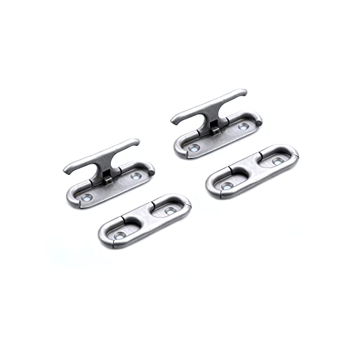 Snapklik.com : Flip Up Dock Cleats Folding Boat Retractable Cleat 4-1/2 ...