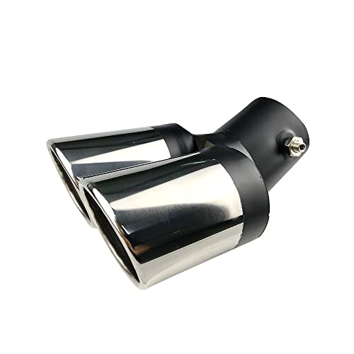 Amazon.com: OtpOutopa Dual Exhaust Tips, Stainless Steel Double Outlet ...