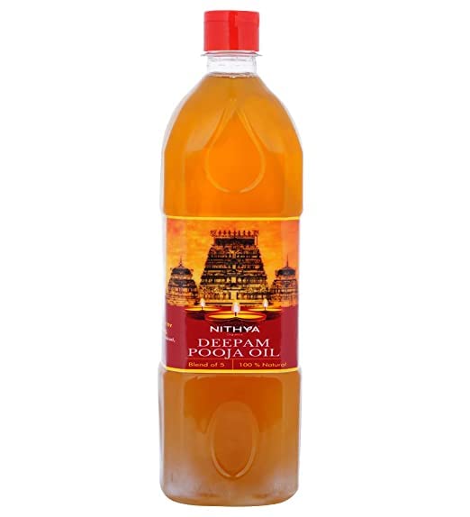 NITHYA ORGANICS Panchaguna Deepak Oil for Pooja Pure Organic Puja Oil ...