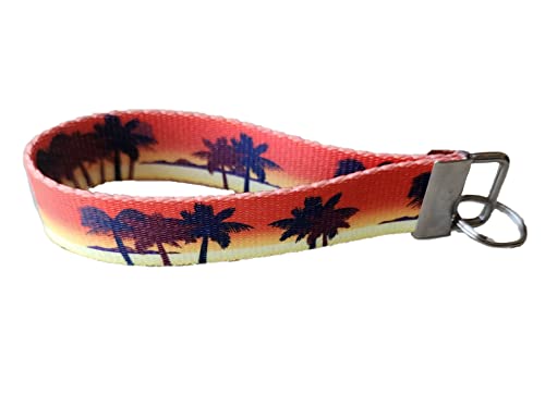Amazon.com: Double side orange palm tree wristlet, Julie Ng Studio ...