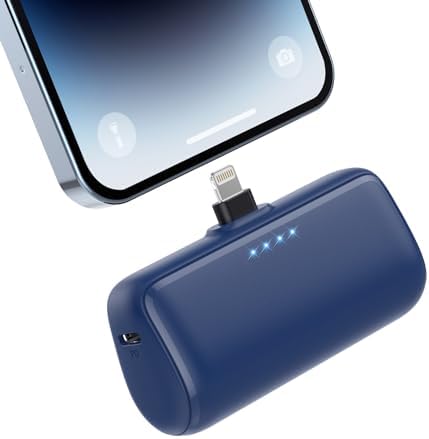 Amazon.com: Mini Portable Charger Power Bank for iPhone,5200mAh ...